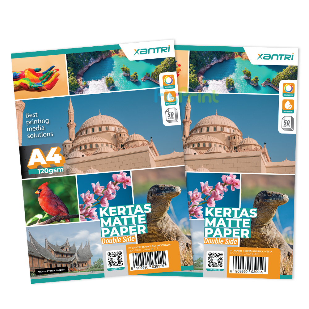 Kertas Matte Paper Xantri A4 120gsm isi 50 | fixprint