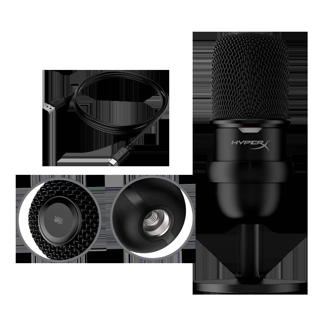 Microphone HyperX Gaming SoloCast-Black (4P5P8AA) | fixprint