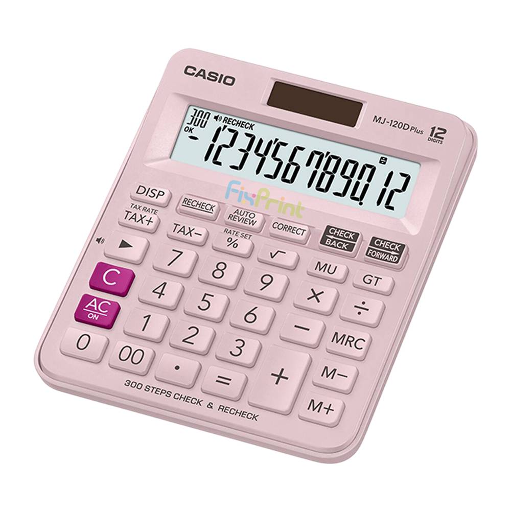 Kalkulator Casio MJ-120D Plus 12 Digit-PINK | fixprint