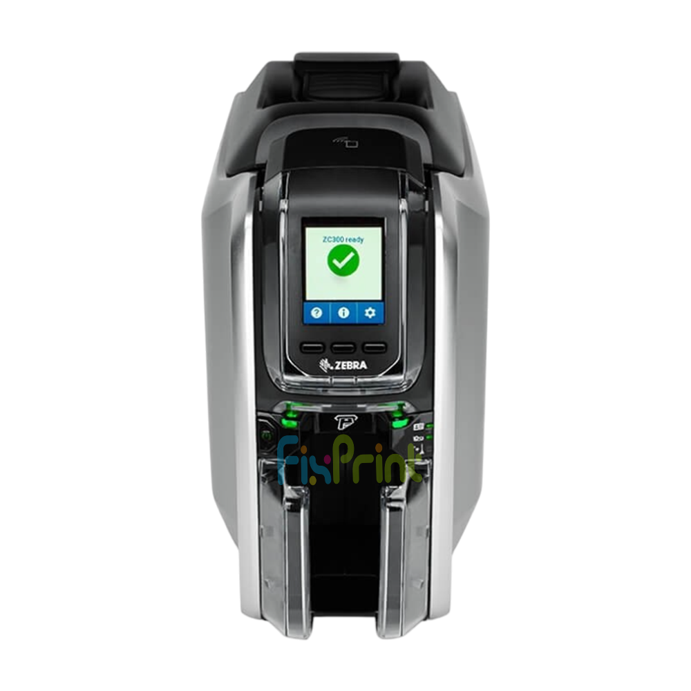 Printer ID Card Zebra ZC300 USB + LAN Single Side | fixprint