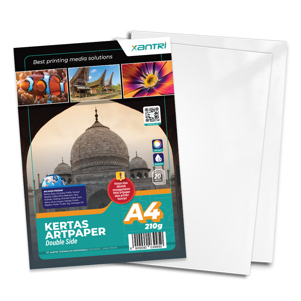 Kertas Art Paper Xantri A4 210gsm isi 20 | xantri